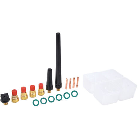 EJ.LIFE 21Pcs TIG Argon Torche de Soudage à L'arc Résistant à la Chaleur Porte-électrode en ...