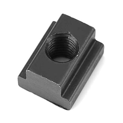 Ej.Life Lot de 5 Ecrous à Rainure en T M8/M10 Ecrou de Filetage en T avec Finition Oxyde Noir ...