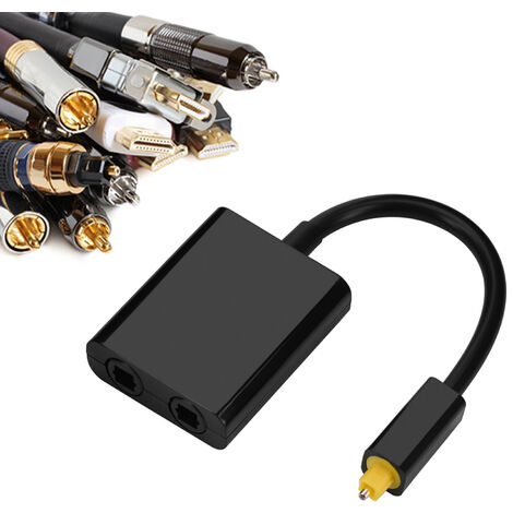 Ej.Life Dual Port optique Toslink Digital Audio Splitter adaptateur ...