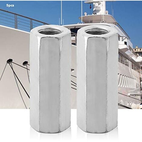 Ej.Life 5 pièces M12 vis zinc allongé écrou hexagonal vis fil bielle ...