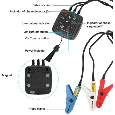 Détecteur de Séquence de Phase sans Contact avec Base Magnétique ...
