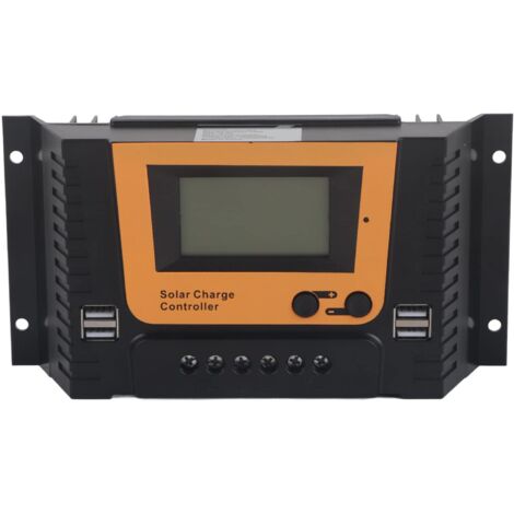 Ej.Life ContrôLeur de Charge Solaire MPPT 30 A, RéGulateur Intelligent 12 V/24 V/36 V/48 V ...