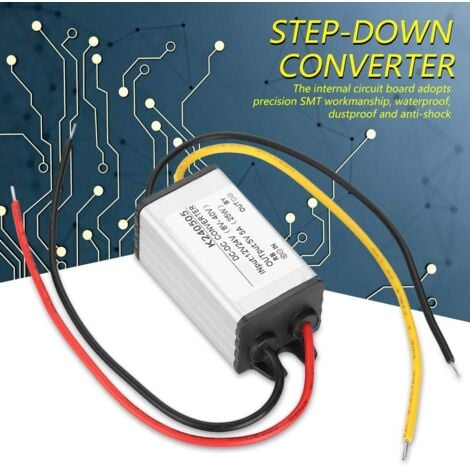Ej.Life DC Buck Converter, DC-DC 12V/24V à 5V 5A Module de source d'alimentation abaisseur ...