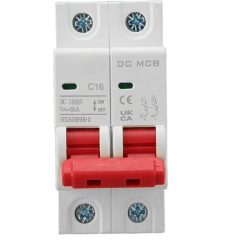 2P DC Petit Disjoncteur capacité de Rupture 6000A DC1000V Disjoncteur pour Moto électrique