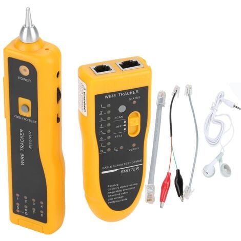 Rosvola Détecteur de câbles réseau, testeur RJ45/RJ11 pour Lignes ...