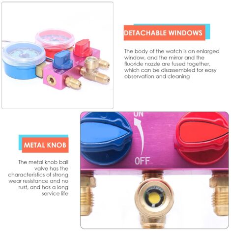 Rosvola Recharge de Réfrigérant de Climatisation R22 R32 R410A ...