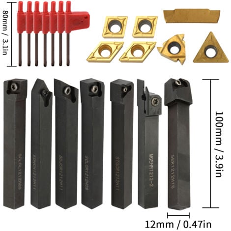 Ej.Life Ensemble D'outils de Tournage de Tour CNC Avec Support D ...