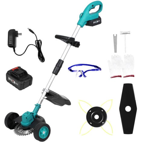 Coupe-Bordures sans Fil 21V avec 2 batteries, Tête de Coupe Rotative à ...