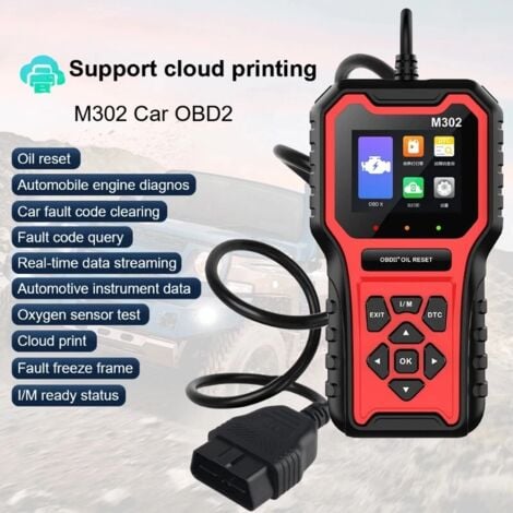 Valise de Diagnostic OBD2, OBDII Outils Diagnostics système Moteur, Mesure de Tension OBD ...