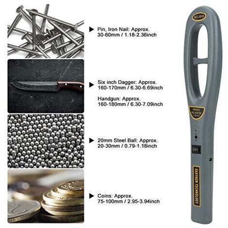 Détecteur de métaux à Main Outil de Scanner de sécurité GC-101H, Haute ...