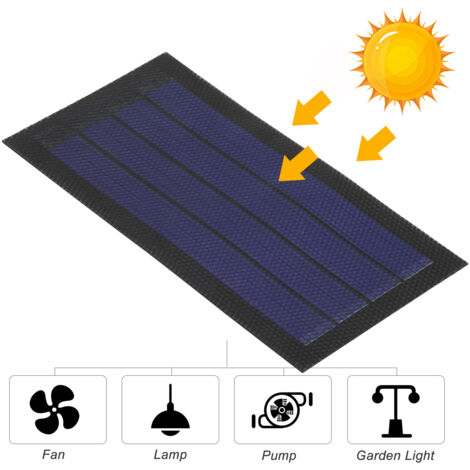 Panneau solaire flexible 1 W 6 V, petite cellule fine en silicium ...