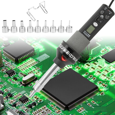 Thermostat de pistolet à Air chaud AC 220 V 9 Tuyere affichage ...