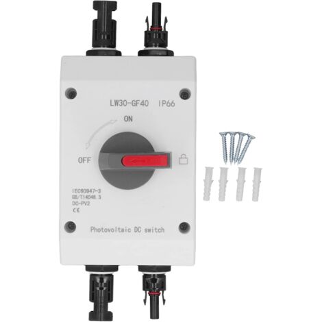 32A PV DC Isolator Switch, IP66 Solar System Combiner Box Insolated ...