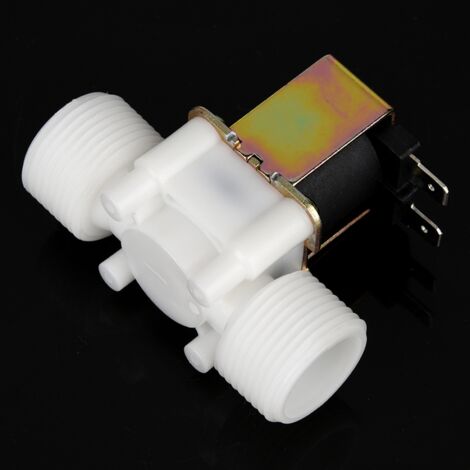 DC 12V DN20 G3/4" électrovanne en plastique interrupteur d'entrée d'eau ...