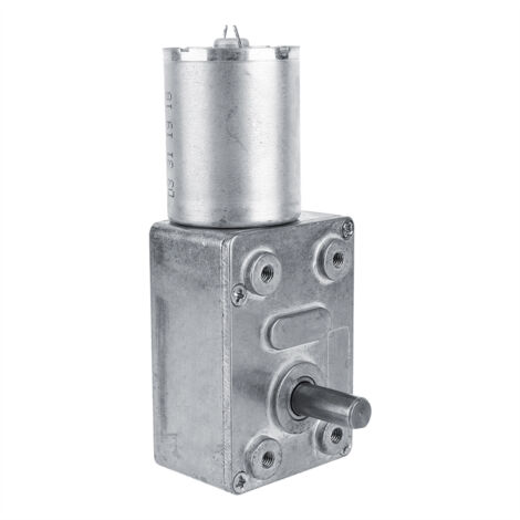 Moteur de réduction DC 12V 2RPM Moteur à engrenages à vis sans fin ...