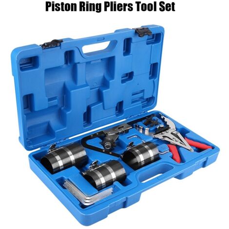 Piston Ring Compressor Kit, Piston Ring Service Tool Set Engine Ratchet ...