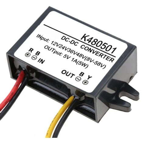 DC-DC 12V/24V/36V/48V à 5V 1A Buck Converter Module d'alimentation ...