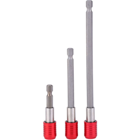 Porte-Vis de Vis Magnétique, 3 Pcs en Acier Inoxydable Rouge 1/4 Pouces ...