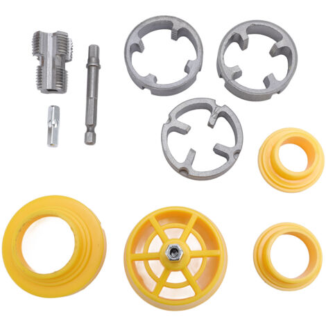 Greensen Double Head PPR Pipe Threader Kit 0.25 Inch Hex Shank Standard ...