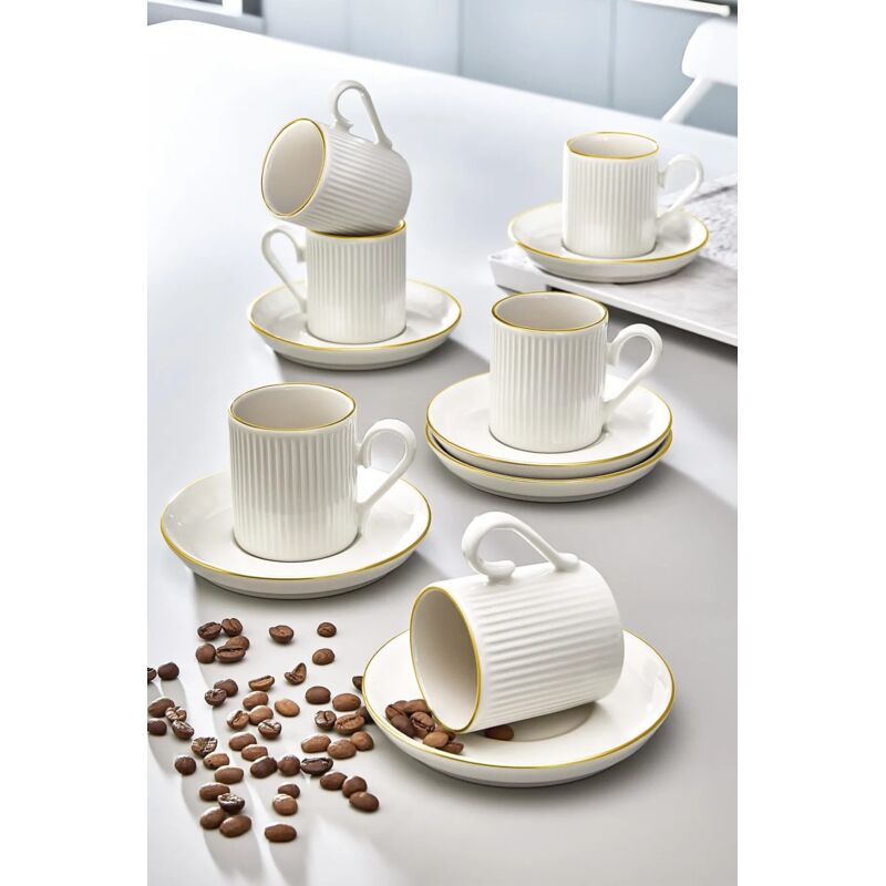 Ensemble de tasses à café Set 6 x 6 x 8 cm / 100 ml (6 Pieces) 100% ...