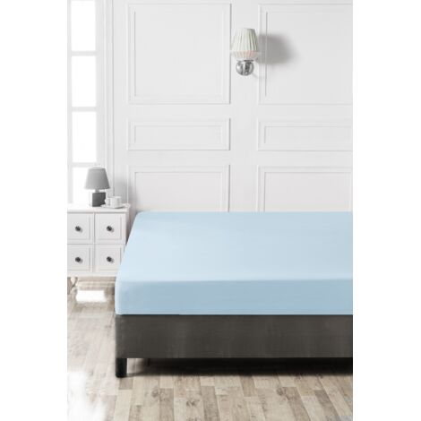 Draps-housses, draps de matelas, draps de lit Sheet bleu clair