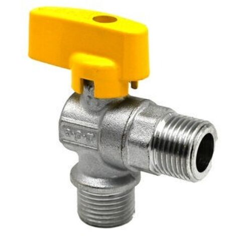 RUBINETTO GAS AD ANGOLO MM 1/2" x 1/2"