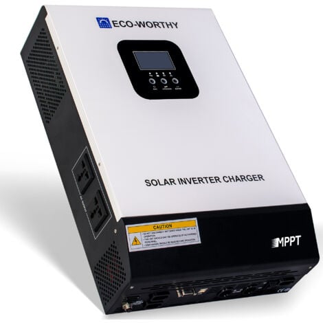 ECO-WORTHY 3000W 24V All-In-One Solar Charge Inverter ,Pure Sine Wave Off grid Inverter for ...