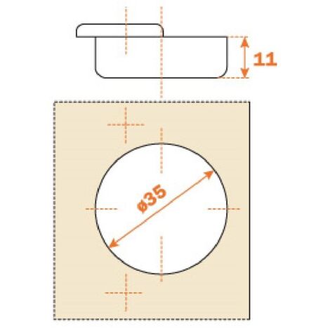 Cerniera Salice apertura 165° ingombro ridotto ante pensili base foro ...