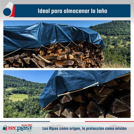 Lona para Madera 10x15 m - TECPLAST - SR150BO - Azul y Verde - Calidad ...