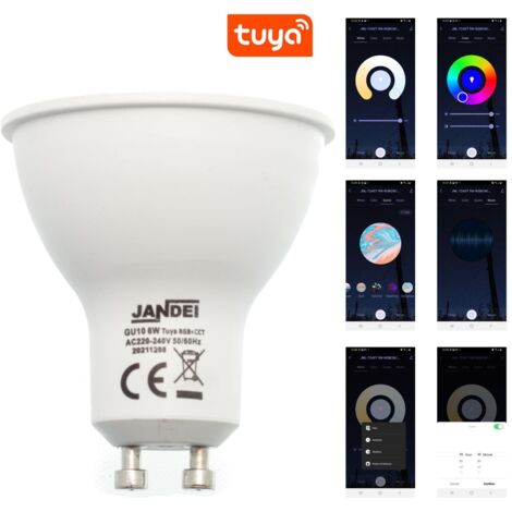 Jandei - Ampoule LED GU10 6W RGB+CCT TUYA Iluminacion Led Tuya