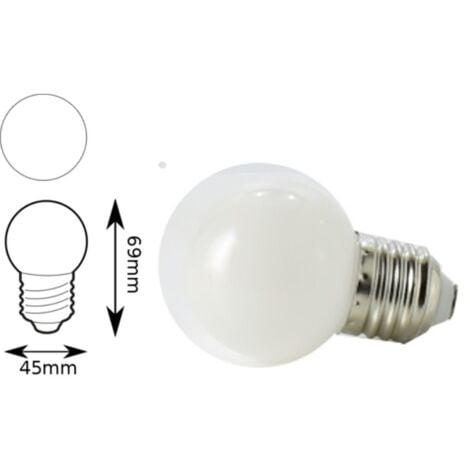 Jandei - Ampoule LED Couleur 1W E27 party BLANC Ampoule LED E27 Couleurs