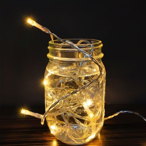 Jandei - Guirlande LED décorative 3000K 3 piles AA 100 LED Guirlandes LED 10m