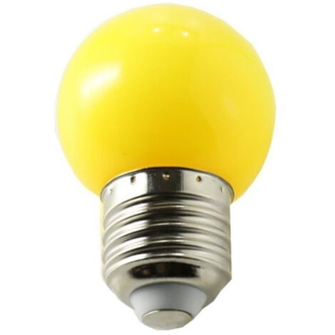 Jandei - Ampoule LED Couleur 1W E27 fête JAUNE Ampoule LED E27 Couleurs