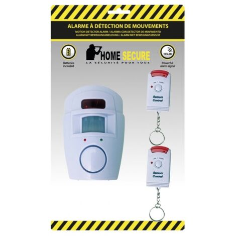 Mini Alarme à détecteur de mouvement et 2 télécommandes