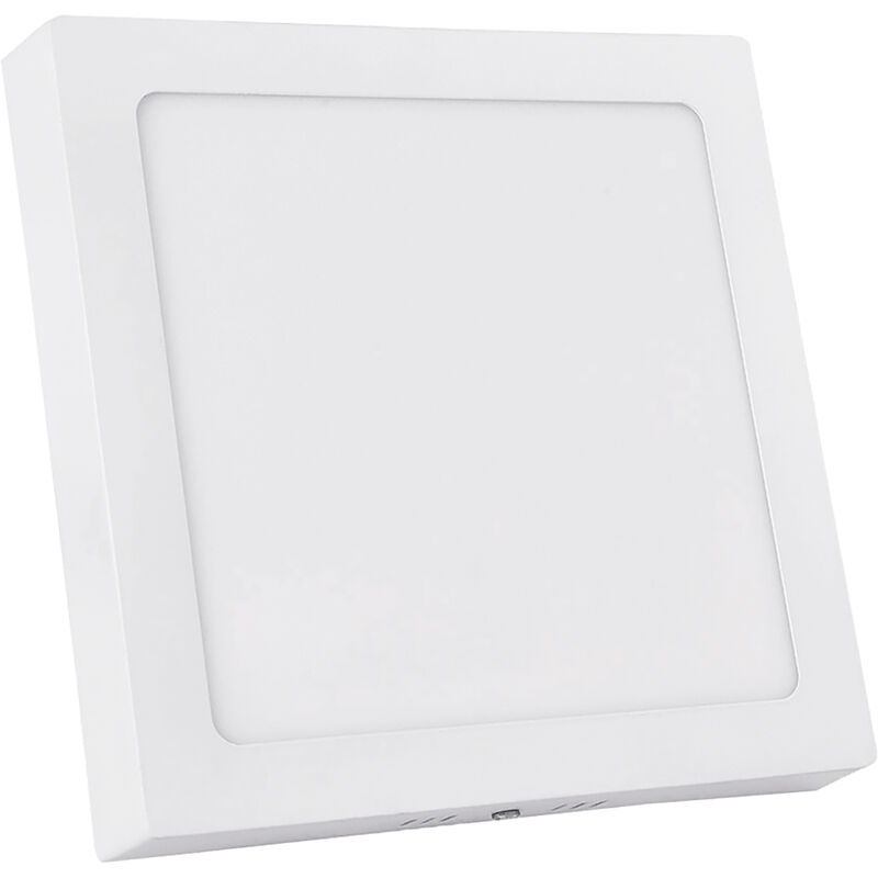 Plafonnier GIA Square Surface IP23 LED SMD 18W 1535lm CRI80 3000K Blanc