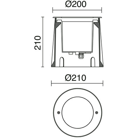 Encastré au sol MALVA IP67 DMX LED SMD RGBW 12W 1650lm(1420lm) 60º ...