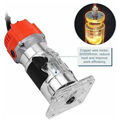 DPZO Affleureuse à Bois Défonceuse Électrique, Tondeuse à Main Routeur ...