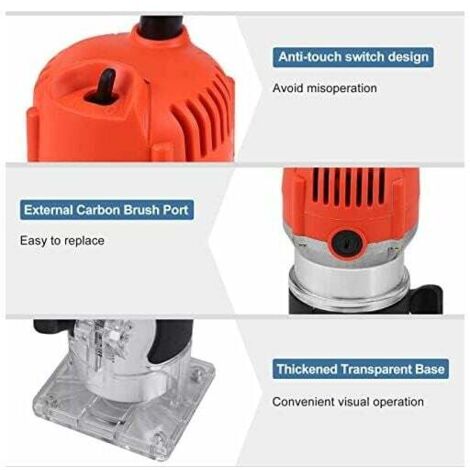 DPZO Affleureuse à Bois Défonceuse Électrique, Tondeuse à Main Routeur ...