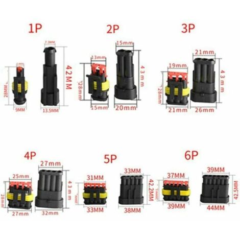 Kit de connecteurs imperméables comprenant 352 pièces de terminaux électriques de voiture ...