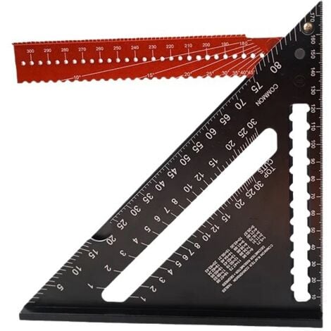 Equerre Menuisier Metal Aluminium Règle de Triangle Pliante Équerre ...