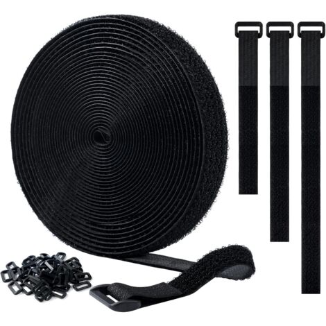 Attache Câble Réglables, 10mx20mm Cable Bande Auto-Adhésives ...