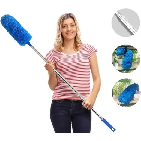 Plumeau Télescopique Lavable Essuie Poussière Tige Télescopique En