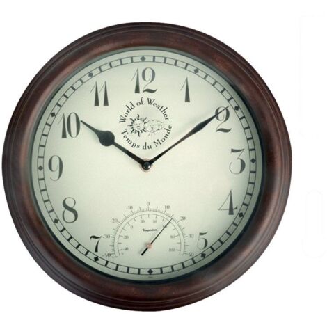 Wall Clock & Thermometer - (TF007)