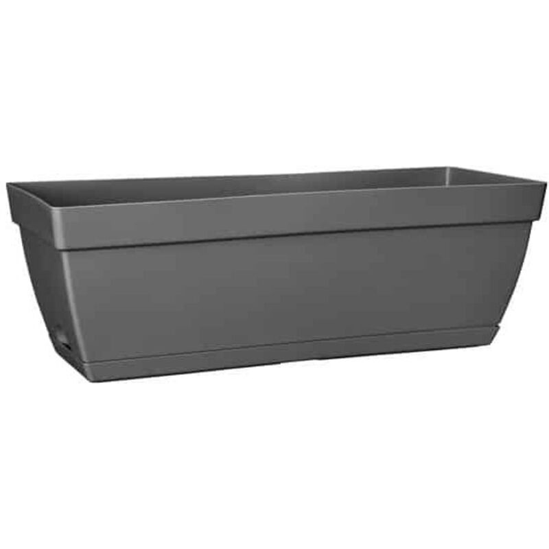 JARDINERA RECTANGULAR PARIS ANTRACITA 50 CM - 1004452