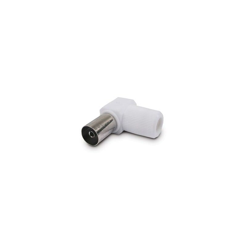 CONECTOR ANTENA TV HEMBRA ACODADO BLANCO AXIL MP-563E/H9.5 - MP0563E