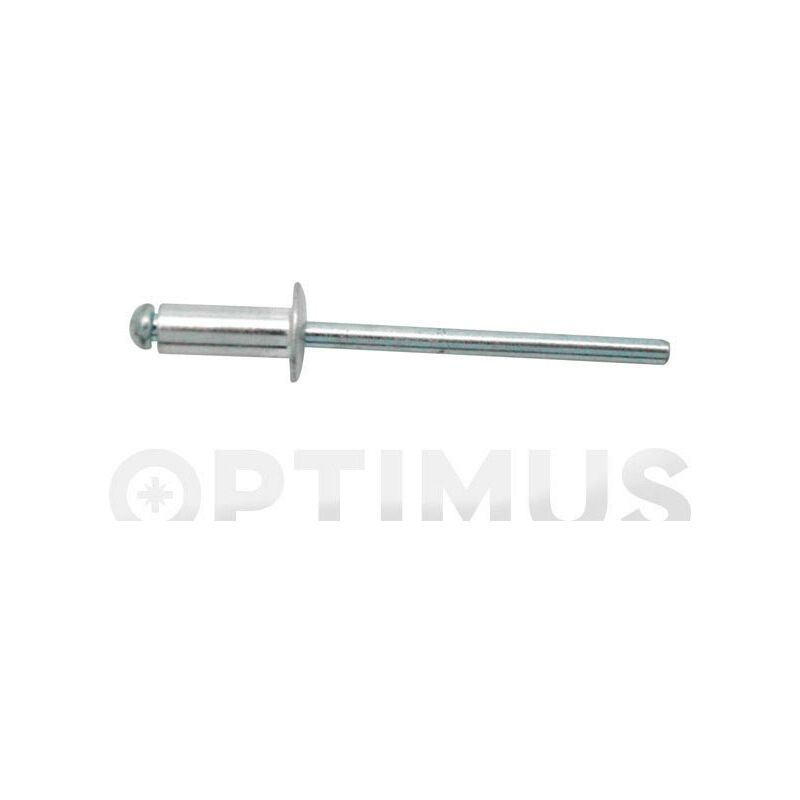 REMACHE CABEZA ALOMADA 3.0 X 18 ALUMINIO 1000 UDS CLAVO DE ACERO - 9616420