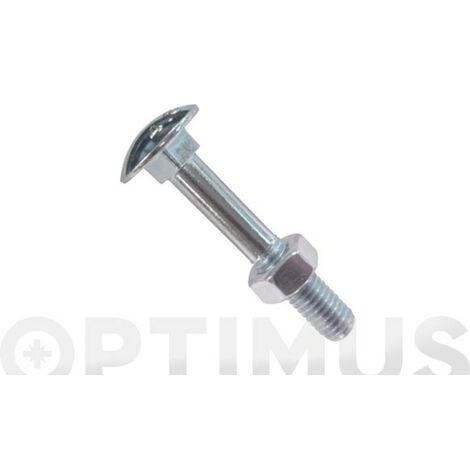 TORNILLO DIN 603 4.6 ZINCADO + TUERCA 5 X 30 - 62294