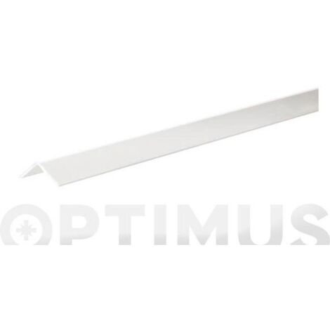 PERFIL ANGULO PVC SATINADO BLANCO 1 M 20 X 20 X 1 MM - 1548D/OP