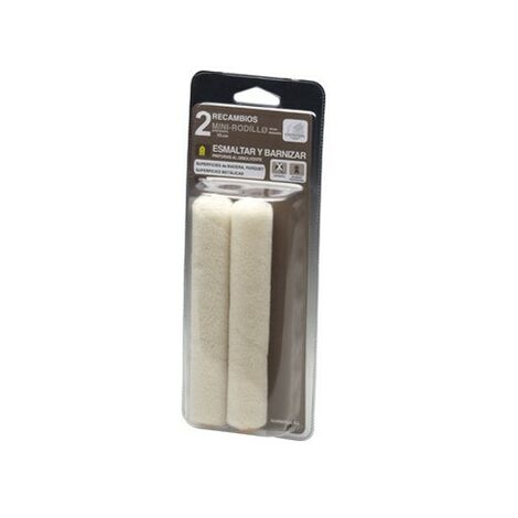 RECAMBIO MINI RODILLO VELOUR 2 UDS 11 CM ESMALTAR/BARNIZAR - 8214