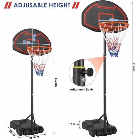 LIFERUN Canestro da Basket per Bambini, Set da Basket Portatile ...